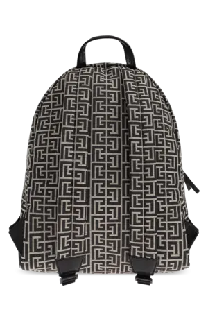 Balmain Pulse Monogram Backpack - Black