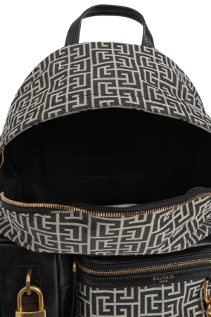 Balmain Pulse Monogram Backpack - Black