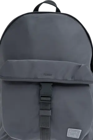 Paul Smith Backpack With Logo Patch - Blue