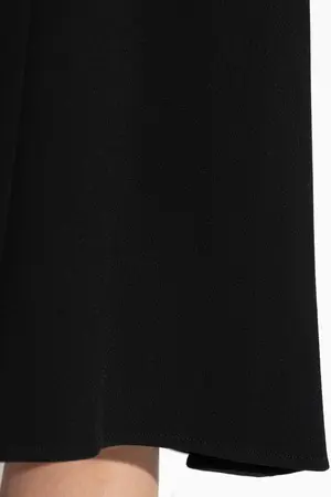 JIL SANDER Midi Asymmetrical Skirt - Black