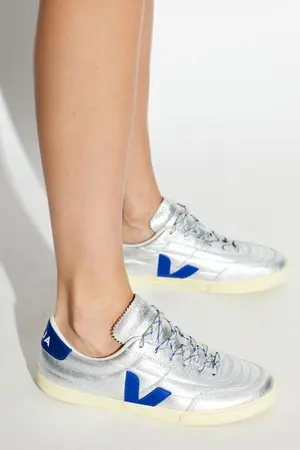 VEJA Panenka O.t. Leather Sneakers - Silver