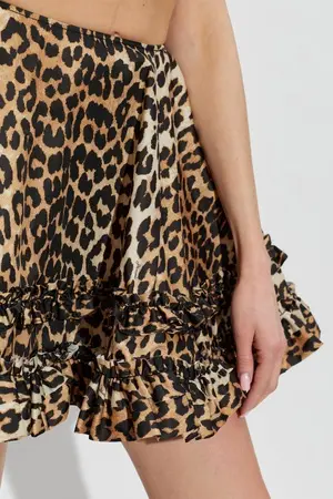 GANNI Ruffled Mini Skirt