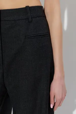 GANNI Wide-leg High Rise Trousers