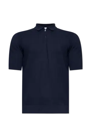 Eleventy Cotton Polo - Navy Blue
