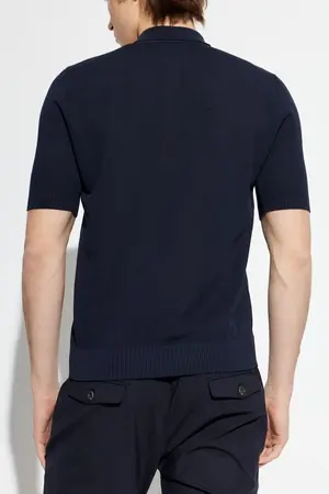 Eleventy Cotton Polo - Navy Blue