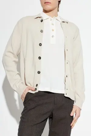 Eleventy Cardigan With Pockets - Cream