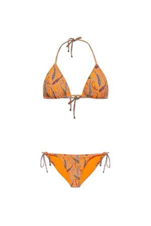 Etro Paisley Print Two-piece Swimsuit - Orange