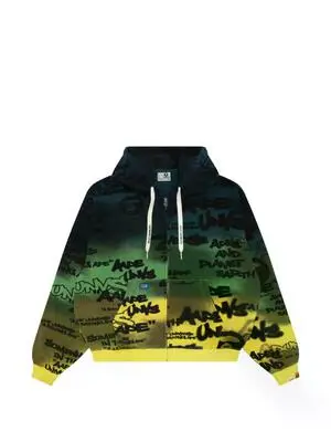 AAPE BY *A BATHING APE® Printed Zip-up Hoodie - Green