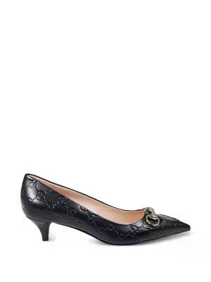 Gucci Women's Horsebit Mid-Heel Pumps