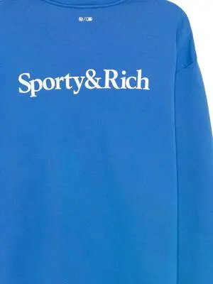 SPORTY & RICH Dodgers-print Sweatshirt - Blue