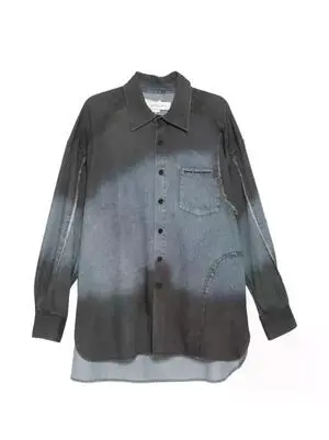 FENG CHEN WANG Gradient-effect Fringed Shirt