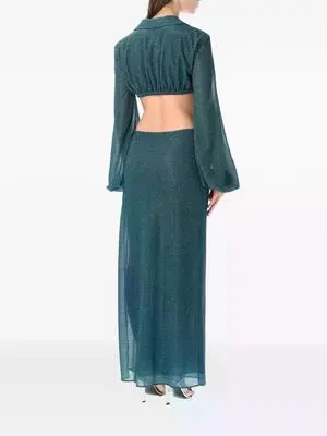 Oseree Lumière Cut-out Long Dress - Blue