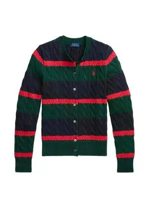 Polo Ralph Lauren Striped Cable-knit Cardigan