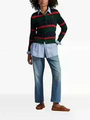 Polo Ralph Lauren Striped Cable-knit Cardigan