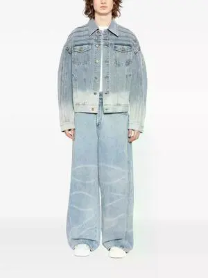 FENG CHEN WANG Pattern Wide-leg Jeans