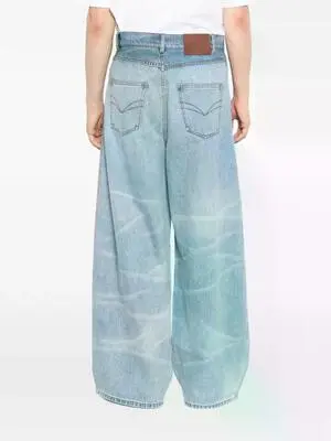 FENG CHEN WANG Pattern Wide-leg Jeans