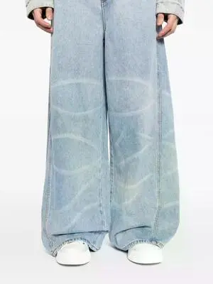 FENG CHEN WANG Pattern Wide-leg Jeans