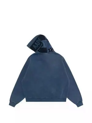 AAPE BY *A BATHING APE Star Appliqué Zip-up Hoodie - Blue