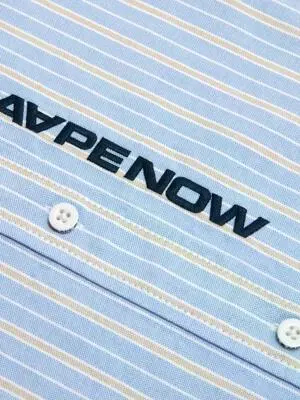 AAPE BY *A BATHING APE Striped Logo Shirt