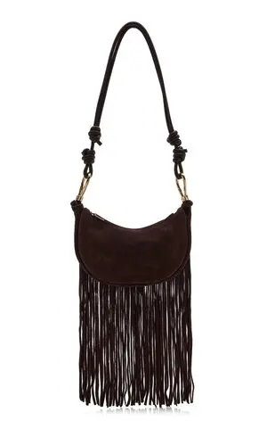 Simkhai Avery Fringed Crossbody Bag - Brown