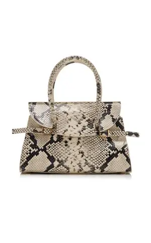 Simkhai River Small Snake-effect Top Handle Bag