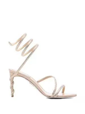 Rene Caovilla Embellished Heel Sandals