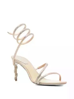 Rene Caovilla Embellished Heel Sandals