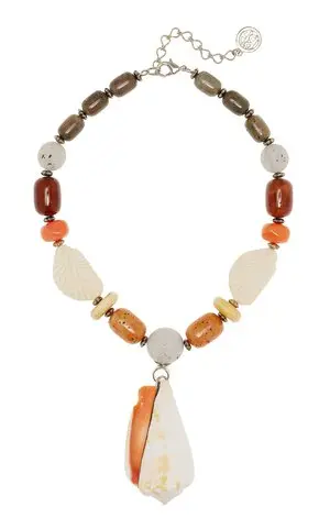 BEN-AMUN Sculptural Pendant Necklace Multi