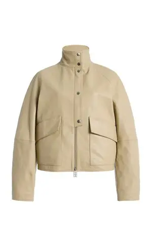 BY MALENE BIRGER Suzanne Leather Jacket - Neutral