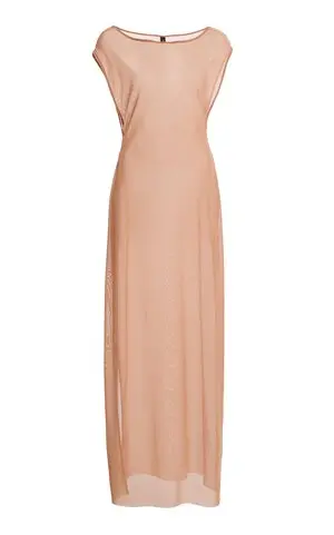 Bond Eye Shaina Mesh Maxi Dress - Neutral