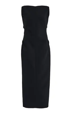 Maticevski Fervor Linen-blend Midi Dress