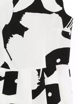 Alexander McQueen Printed Pleated Blouse