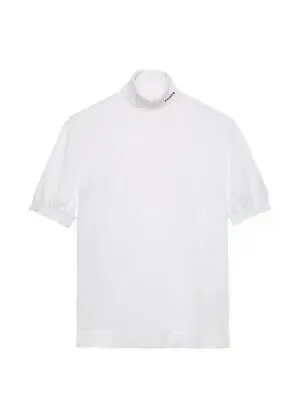 Prada Short-sleeve Turtleneck Sweater - White