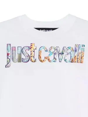 Just Cavalli Floral Logo T-shirt