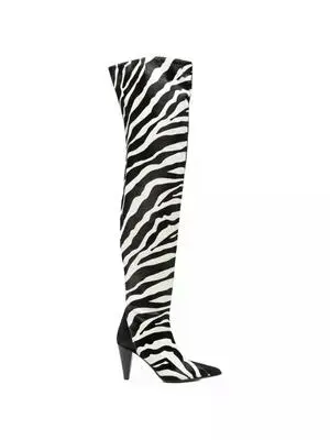 Khaite Zebra-print Over-the-knee Boots