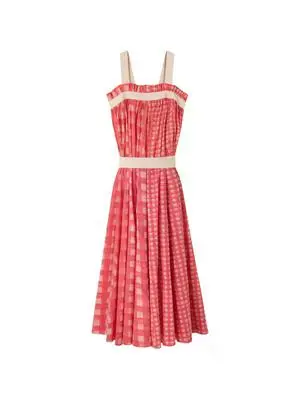 LEE MATHEWS Nina Check Maxi Dress