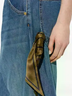 DARKPARK Scarf Detail Belt-loop Jeans