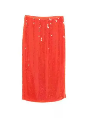 Patrizia Pepe Sequin-embellished Midi Skirt