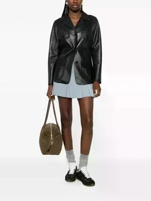 P.a.r.o.s.h Pleated Mini Skirt - Blue