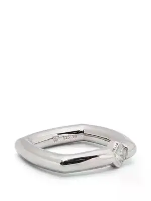Tom Wood Frame Slim Ring - Silver