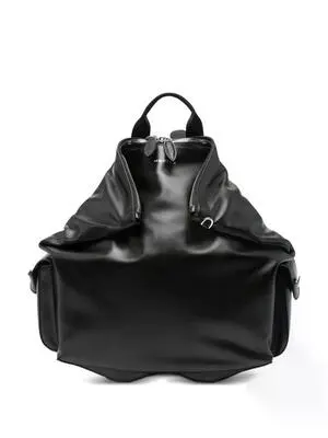 Alexander McQueen Manta Leather Backpack - Black