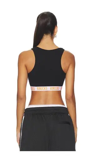Terez X Knicks Rib Logo Elastic Bra - Black