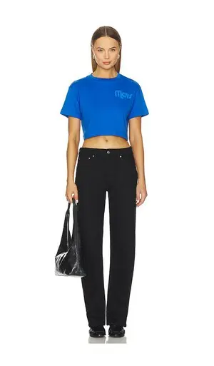 Terez X Mavericks Cropped T-shirt With Graphic Detail