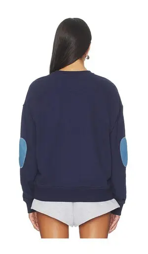 Terez X Dodgers Denim Logo Sweatshirt - Navy