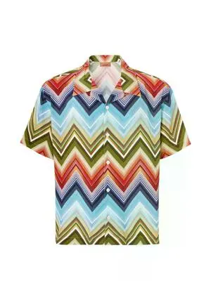 Missoni Zigzag-pattern Shirt - Blue