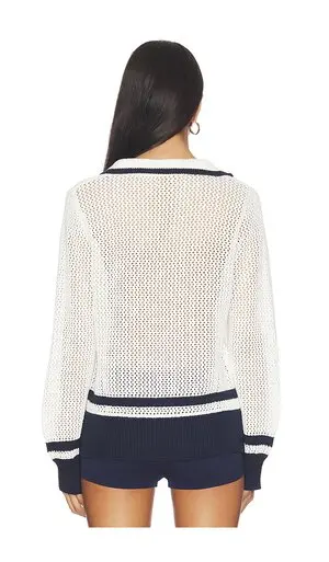 BOBI Polo Mix Stitch Sweater