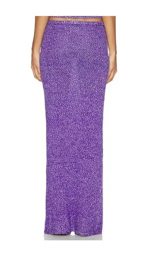 ASTA RESORT Carolina Knit Skirt - Violet Sequin