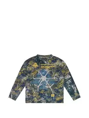 BIRTH OF ROYAL CHILD Birthwatchers Patterned Long-sleeved T-shirt - Green