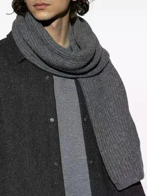 LISA YANG Ribbed Scarf - Grey