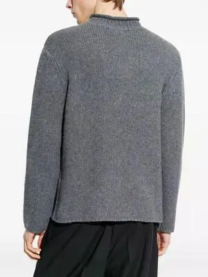 LISA YANG Sylvan High-neck Ribbed Sweater - Grey